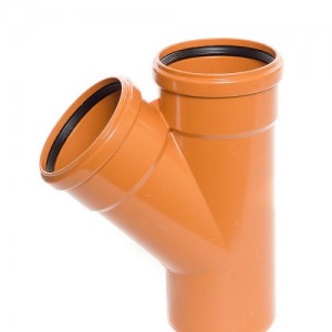 45dg Equal Junction Double Socket – 110mm | Morgan Supplies Gloucester